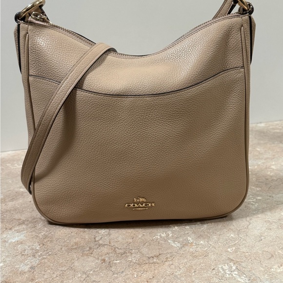 Coach | Bags | Coach Tan Leather Shoulder Bag | Poshmark